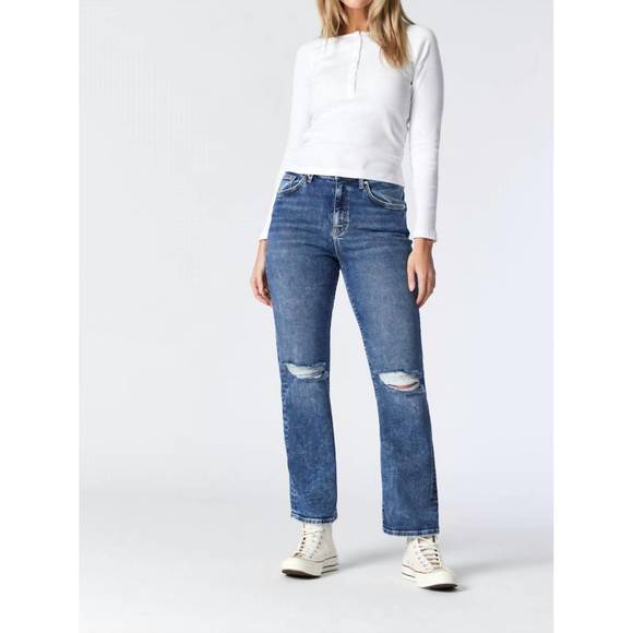 Mavi | Jeans | New Mavi Barcelona Jeans In Mid Ripped Recycled Blue ...
